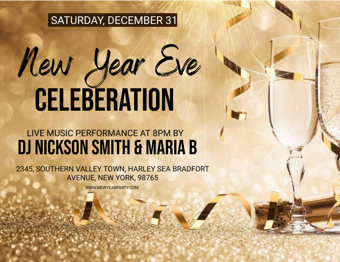 New Year Party Template | PosterMyWall