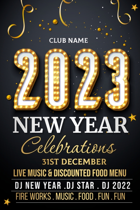New year party Template | PosterMyWall