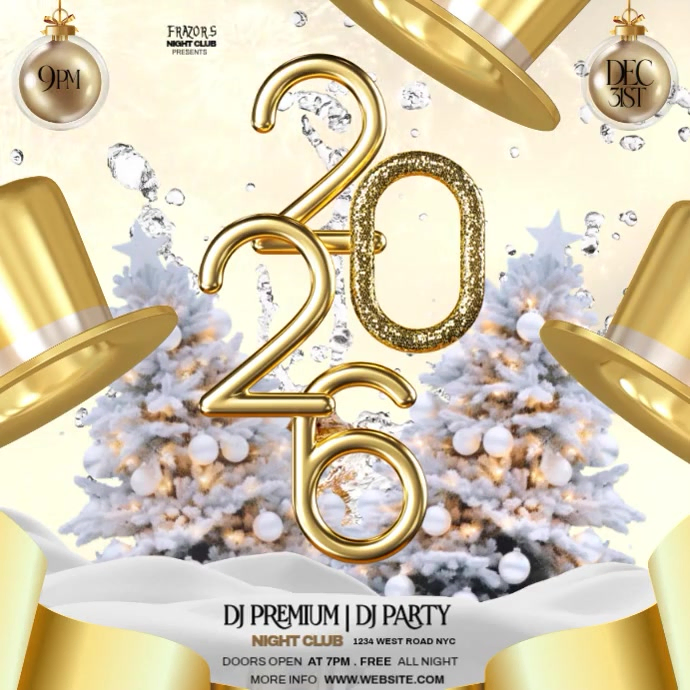 new year party EVENT DESIGN template | PosterMyWall