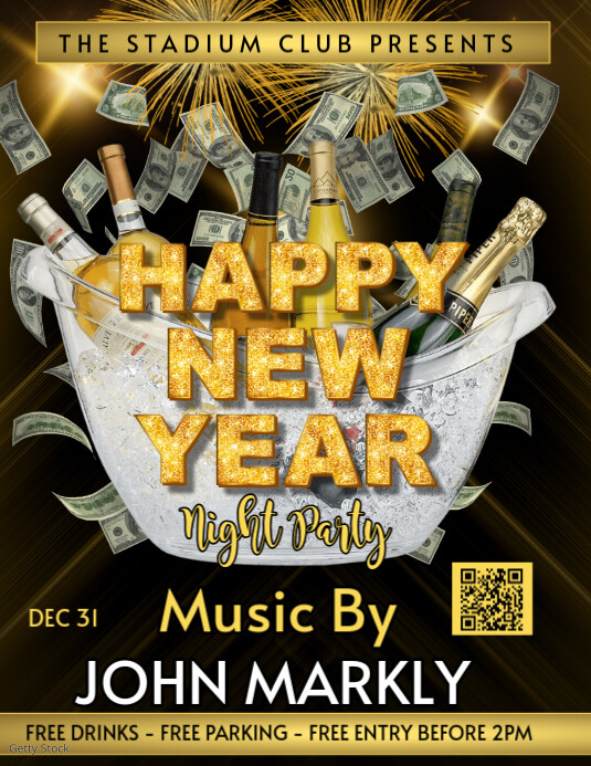 New Year Party Flyer 2025 Template | PosterMyWall