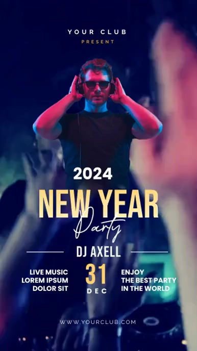Modèle New Year Party Flyer | PosterMyWall