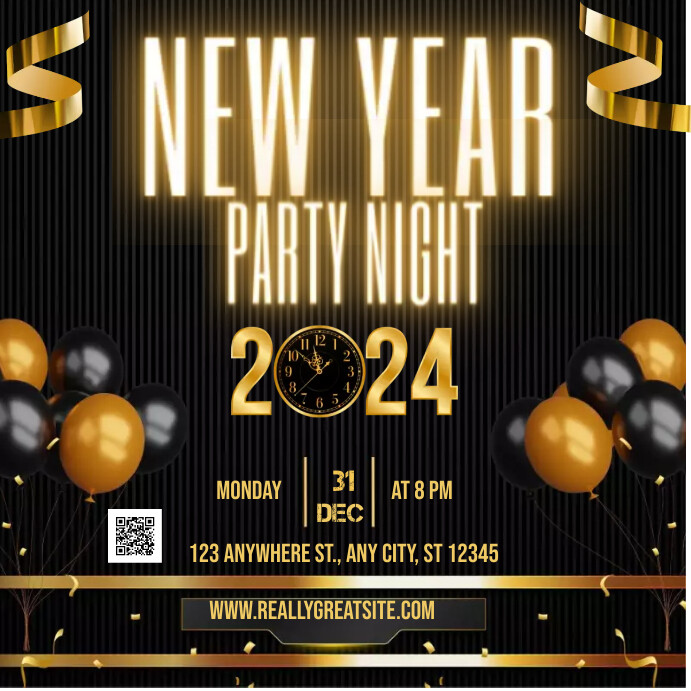 NEW YEAR PARTY INSTAGRAM POST Template | PosterMyWall
