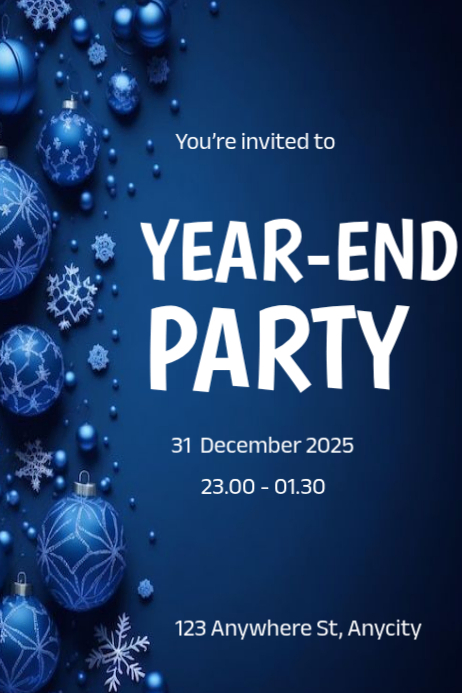 new year party invitation new year invitation Template | PosterMyWall