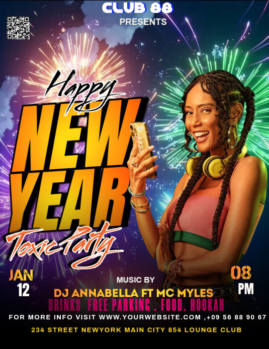 new year party posters Template | PosterMyWall