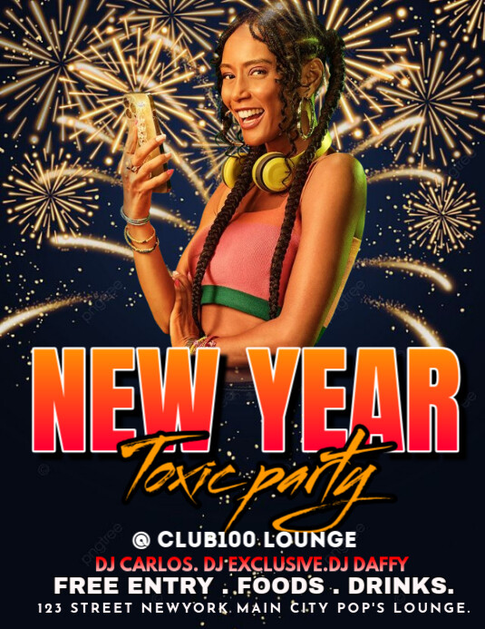 new year party posters Template | PosterMyWall