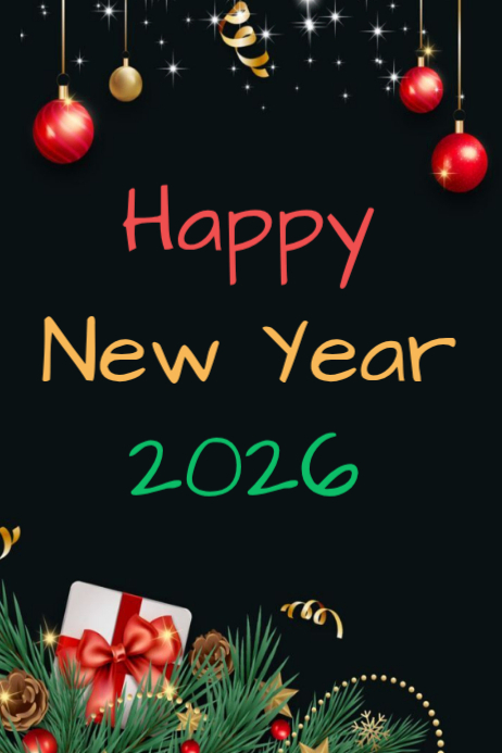 New year poster 2026 Template | PosterMyWall