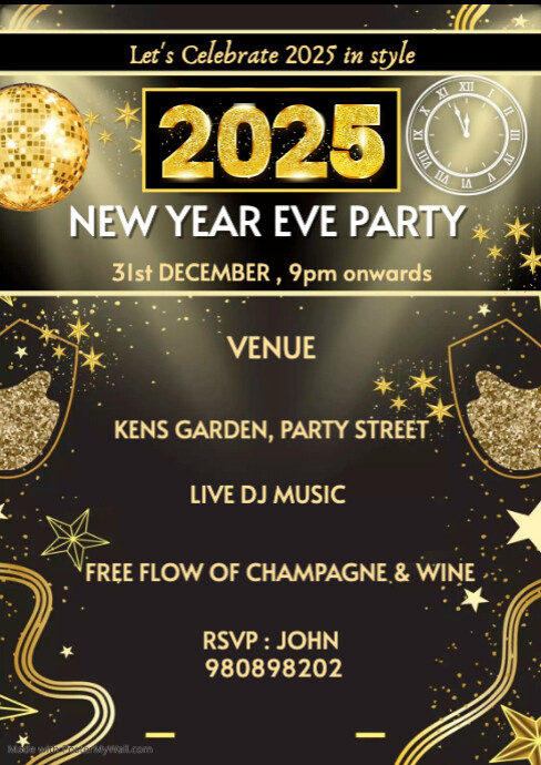 NEW YEAR POSTER Template | PosterMyWall