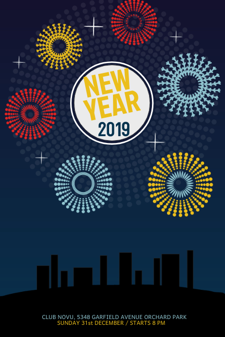 new year poster template | PosterMyWall