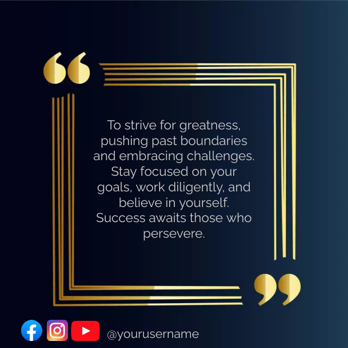 New year Qoute for success Template | PosterMyWall
