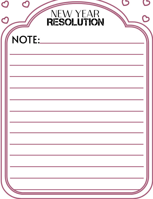 New year resolution Template | PosterMyWall