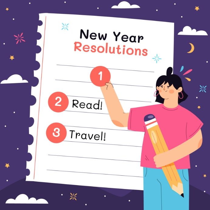 New year resolution flyer design Template | PosterMyWall