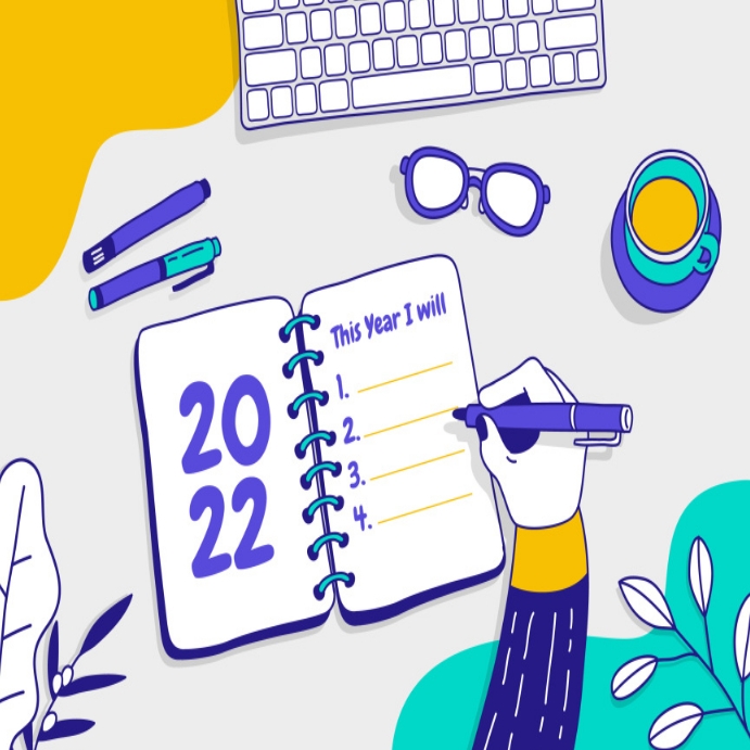 New year resolution poster design template | PosterMyWall