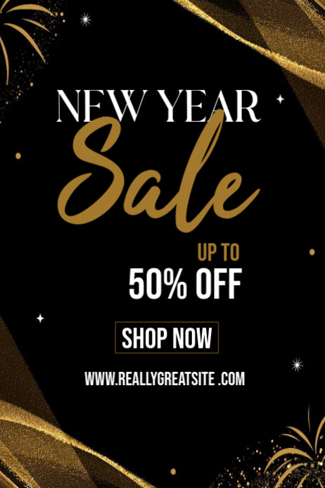 Copy of New Year Sale 2025 Poster Template | PosterMyWall