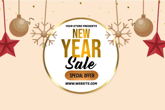 NEW YEAR SALE AD SOCIAL MEDIA TEMPLATE | PosterMyWall