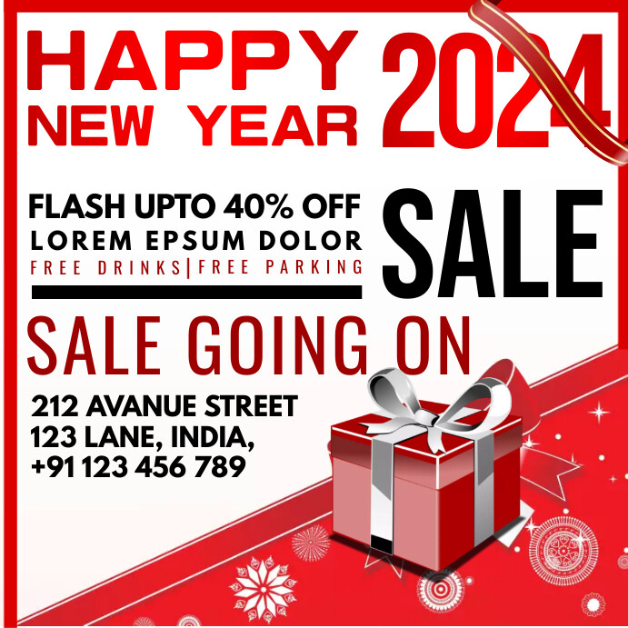 new year sale advertisement Template | PosterMyWall