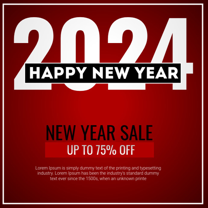 new year sale advertisement Template | PosterMyWall