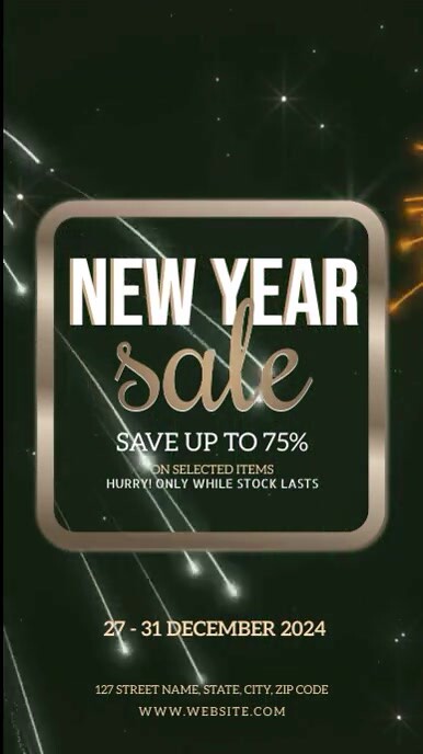 New Year Sale Template | PosterMyWall
