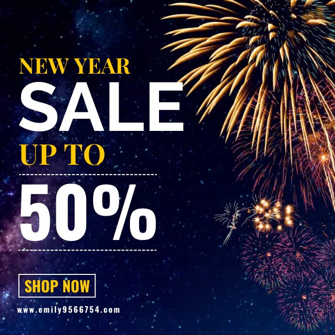 New Year Sale Template | PosterMyWall