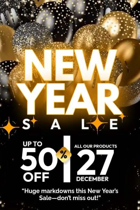 New Year Sale Event Template | PosterMyWall