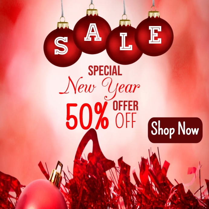 Copy of new year sale instagram ad template (2) | PosterMyWall