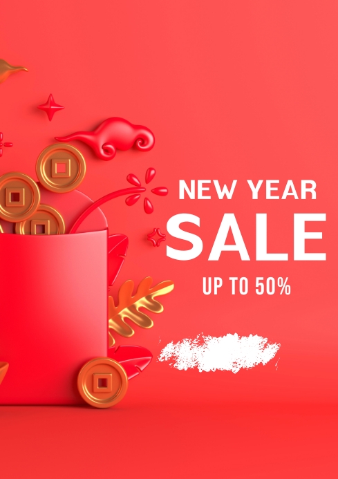New Year Sale Poster Template | PosterMyWall