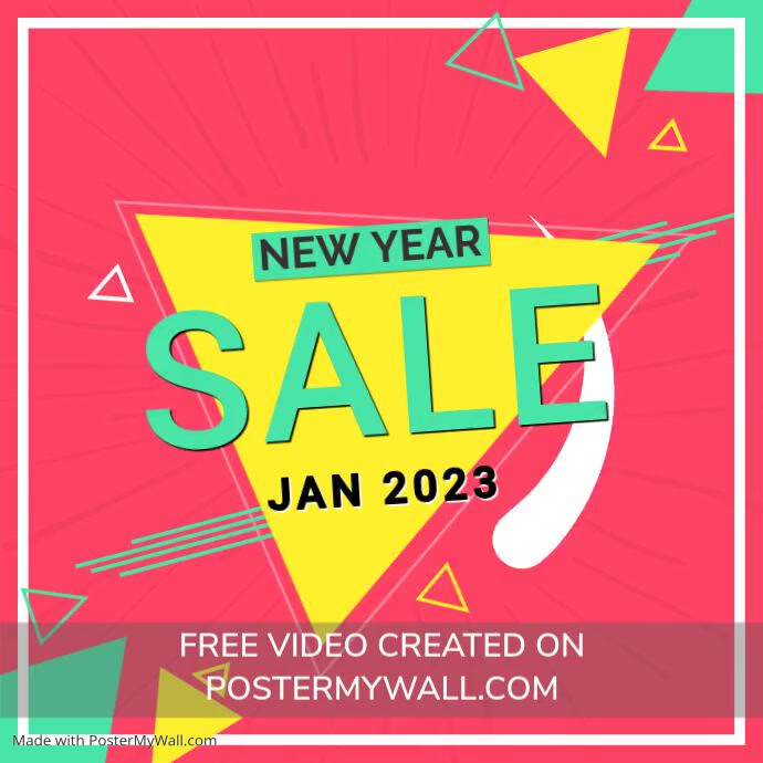 New year sale social media template | PosterMyWall