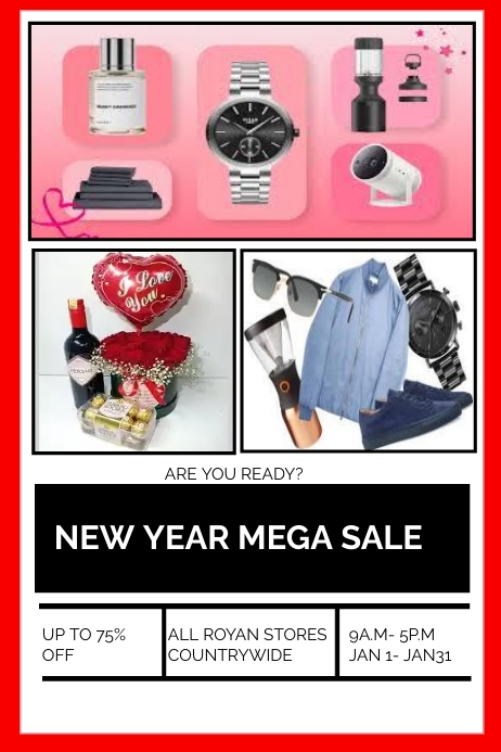 New year sales Template | PosterMyWall