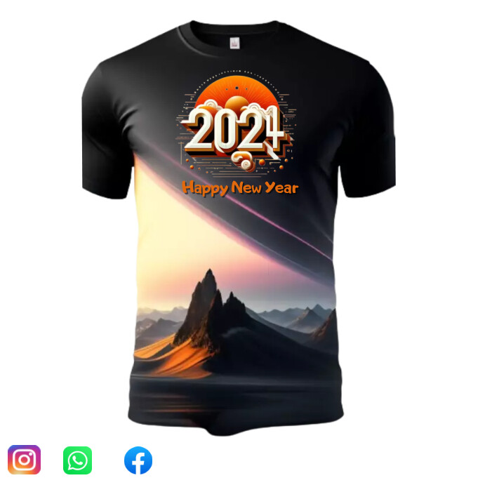 New Year T shirt Template | PosterMyWall