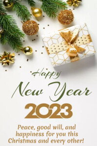 New Year Template AND Online Greeting Card | PosterMyWall
