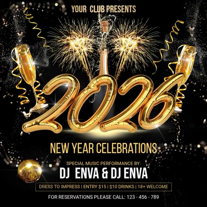 New Year Video Template | PosterMyWall