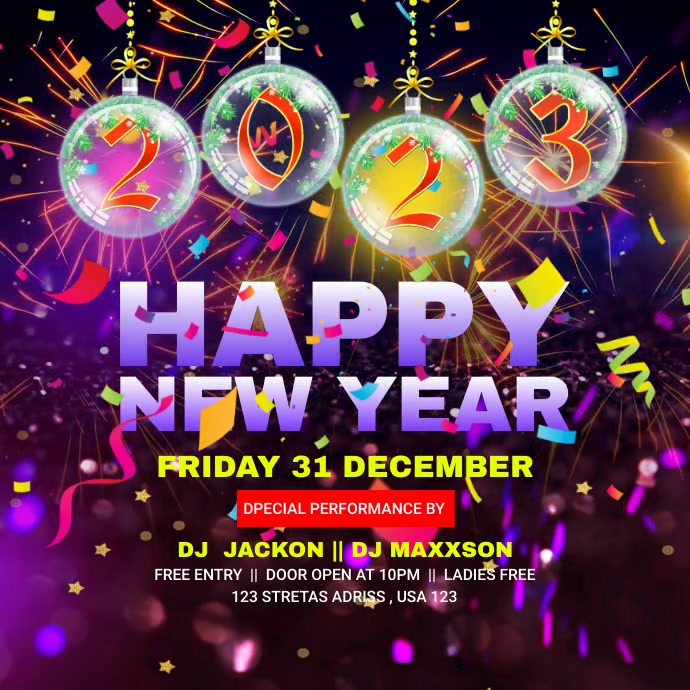 Copy of new year video flyer | PosterMyWall