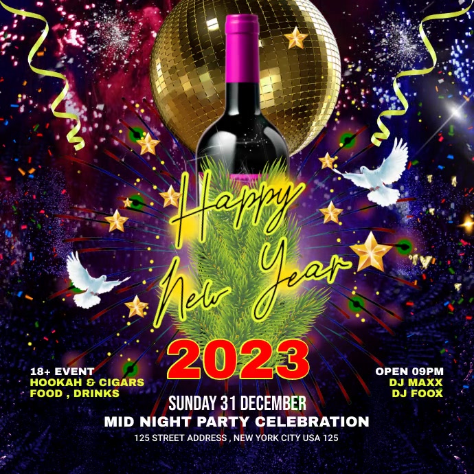 Copy of new year video flyer | PosterMyWall