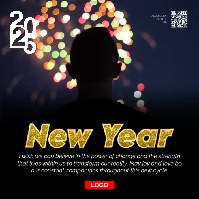 New year video post Template | PosterMyWall