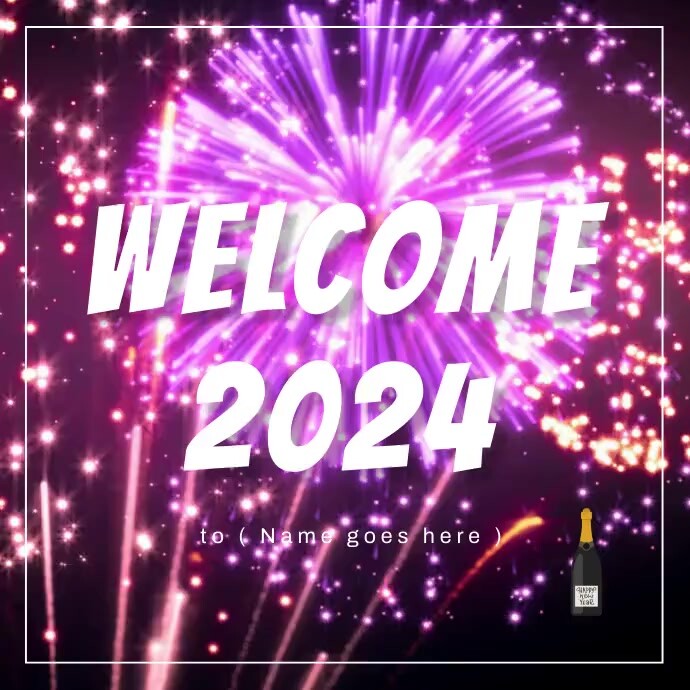 New Year welcome 2023 Video Greeting Online Template | PosterMyWall
