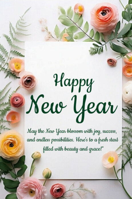 New year wishes Template | PosterMyWall