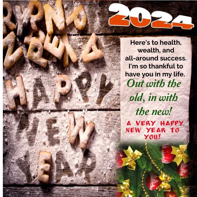 New year wishes post Template | PosterMyWall
