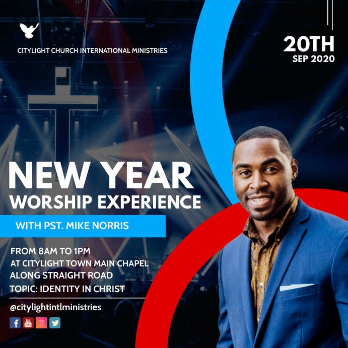 new year worship expereience Template | PosterMyWall