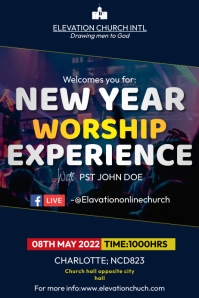 New year Worship Template | PosterMyWall