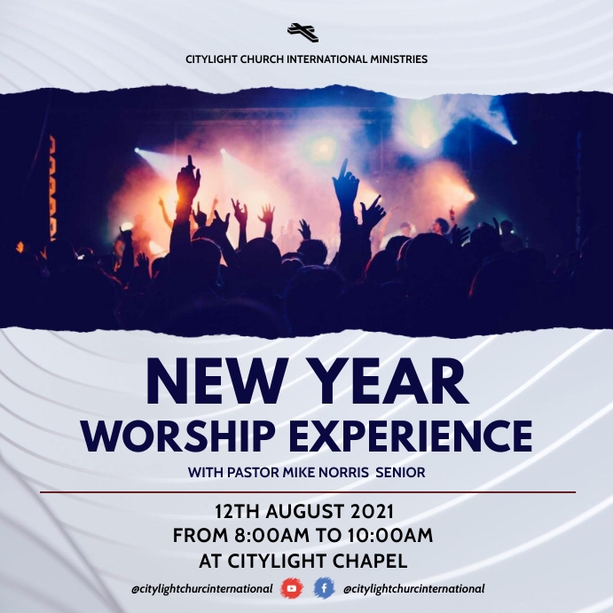 Copy of NEW YEAR worship experience flyer template | PosterMyWall