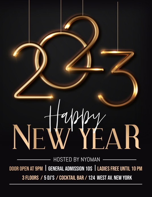 new year. 2023 Template | PosterMyWall