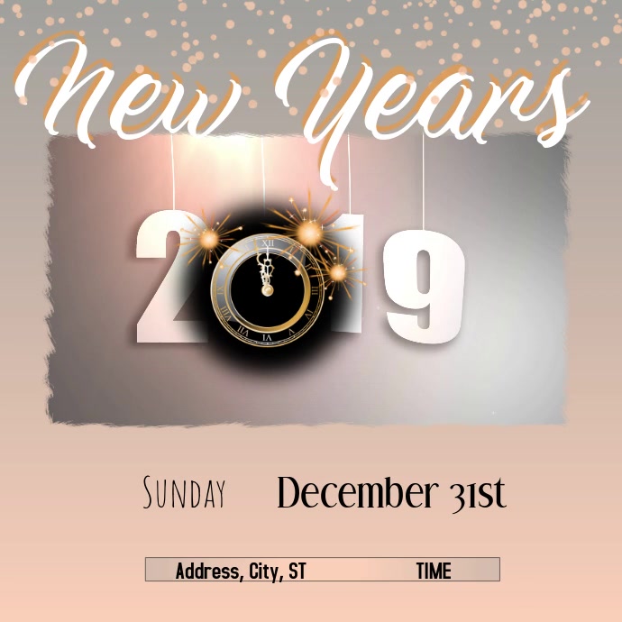 Copy of New Years 2019 | PosterMyWall