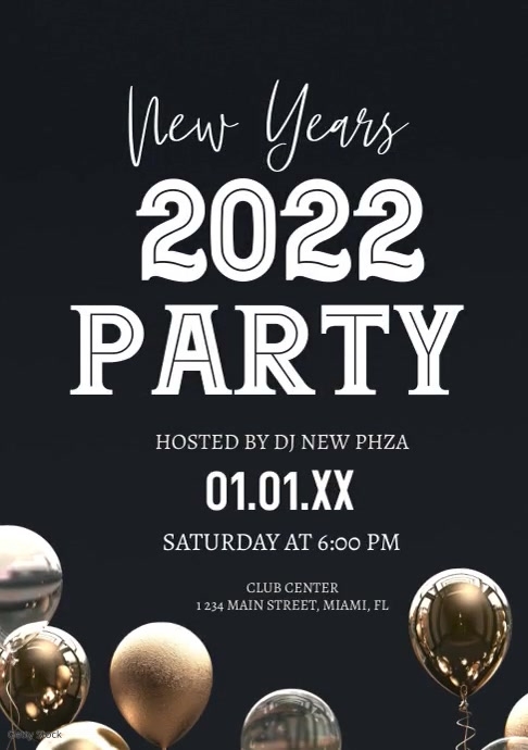New Years 2022 Event Flyer Template | PosterMyWall