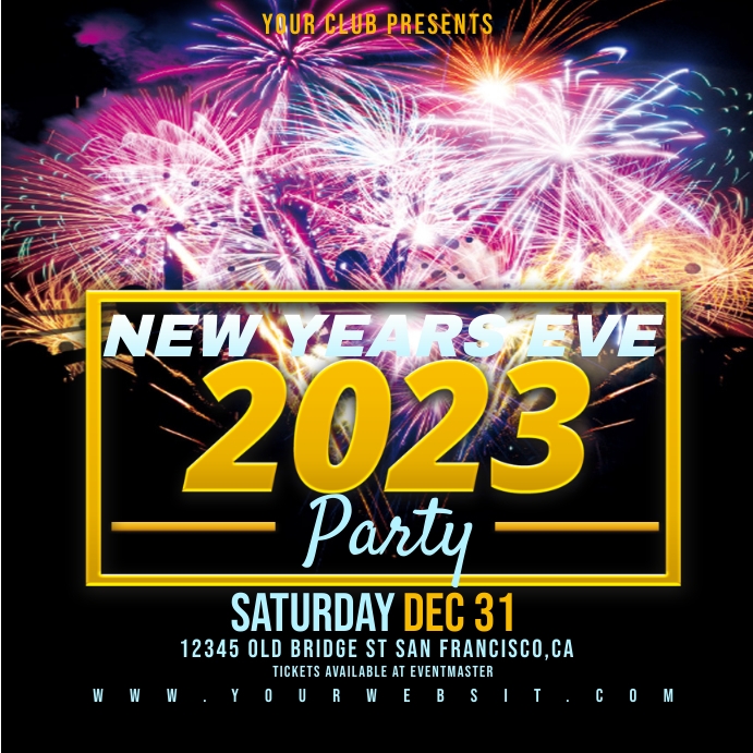 New years eve 2023 Template | PosterMyWall