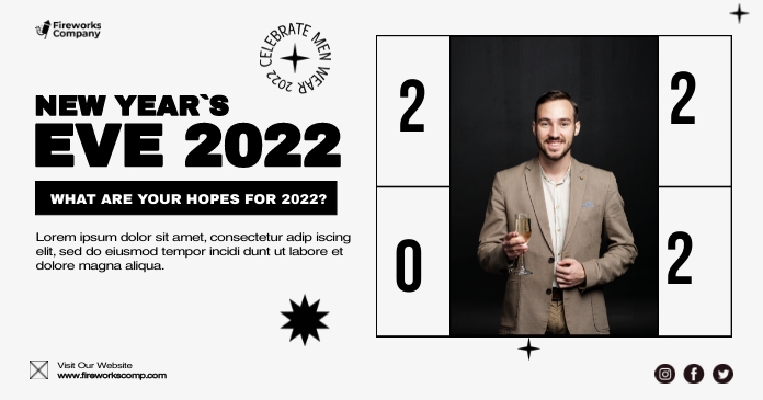 New Years Eve Countdown Template | PosterMyWall