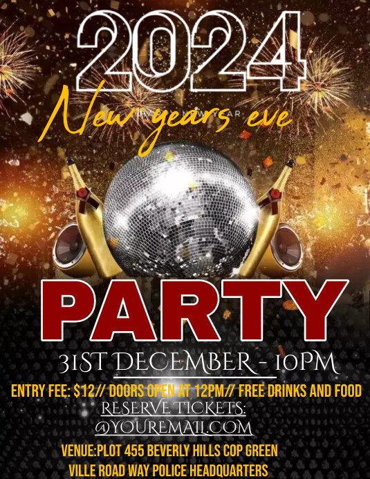 Plantilla de New years eve party | PosterMyWall