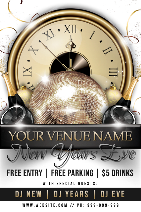 New Years Eve Poster Template | PosterMyWall