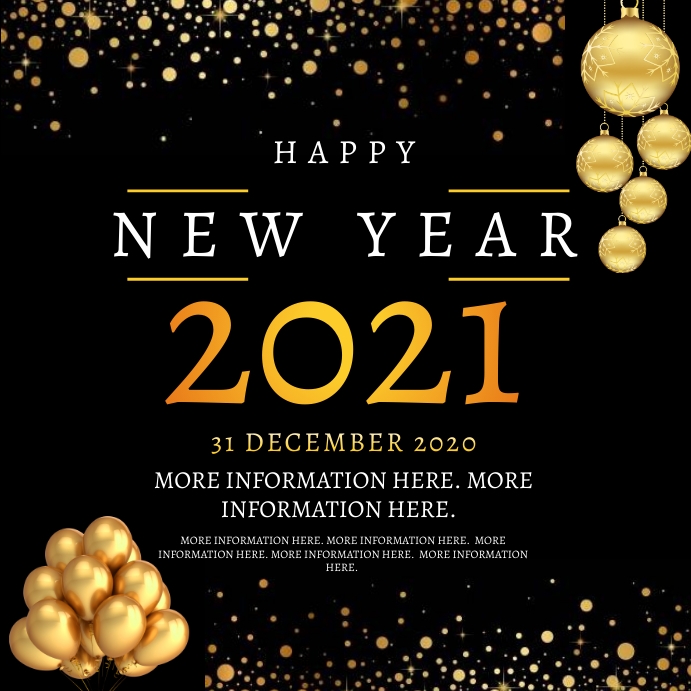 NEW YEARS EVENT AD TEMPLATE | PosterMyWall