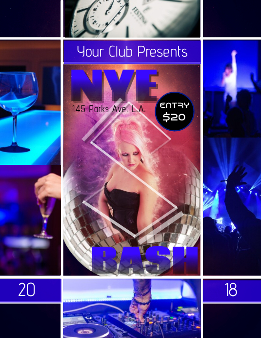 New Years Event Flyer Template | PosterMyWall