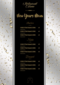 New Years Menu Card Template | PosterMyWall