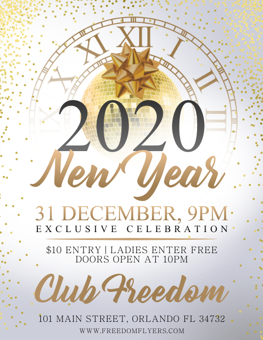 Copy of New Years Party Flyer | PosterMyWall